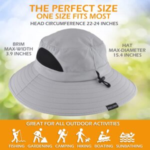 EINSKEY Unisex Sun Hat, Waterproof Wide Brim Bucket Hat Packable Boonie Hat for Fishing Hiking Gardening Safari Beach