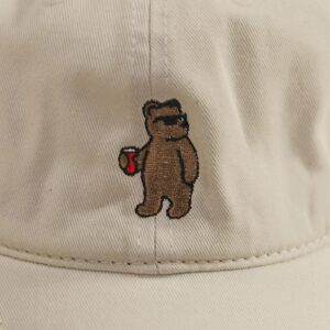 Riot Society Riot Bear Embroidered Dad Hat - Khaki, One Size