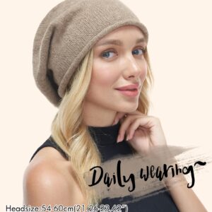 FURTALK Cashmere Slouchy Beanies for Women Winter Hats Soft Warm Beanie Hat Ladies Wool Knitting Skull Beanies