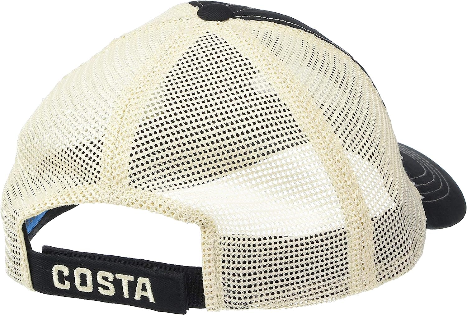 Costa Del Mar teen Trucker Hat, Black + Stone, One Size US