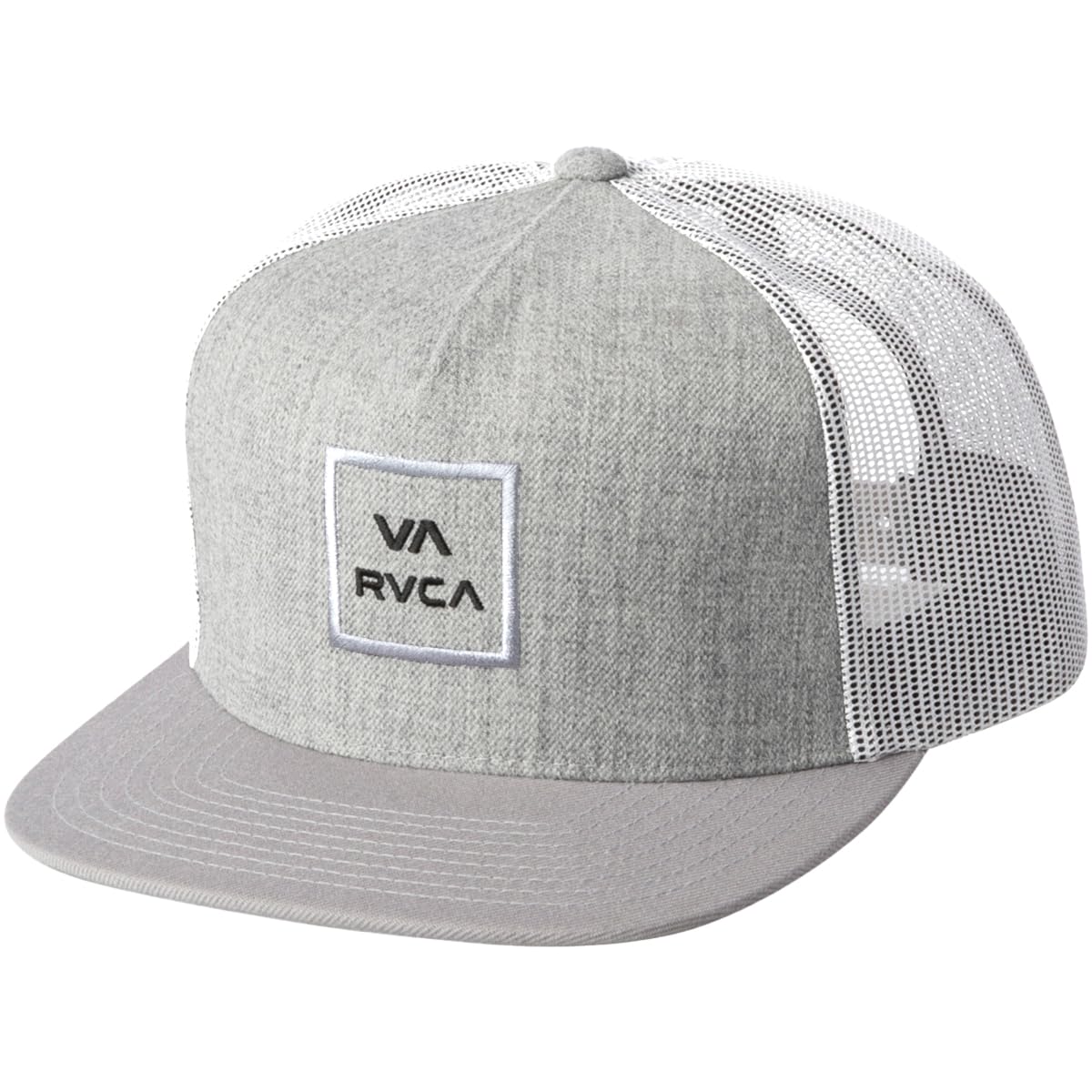 RVCA Men's Va All The Way Trucker, Heather Grey/Black