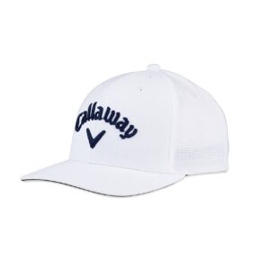 Callaway Golf Performance Pro Tour Cap Collection Headwear (OS, White/Navy)