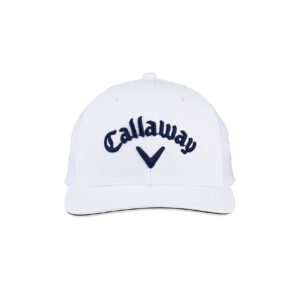 Callaway Golf Performance Pro Tour Cap Collection Headwear (OS, White/Navy)