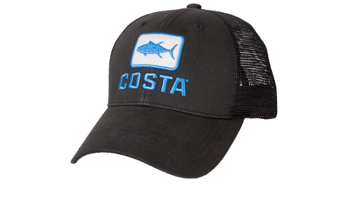 Costa XL Trucker Hat, Tuna, Black + Black