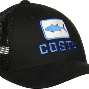 Costa XL Trucker Hat, Tuna, Black + Black