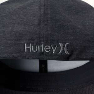 Hurley Men's Caps - Phantom Flexfit Baseball Cap - Fitted Hats for Men (S-XL), Size Large-X-Large, Black