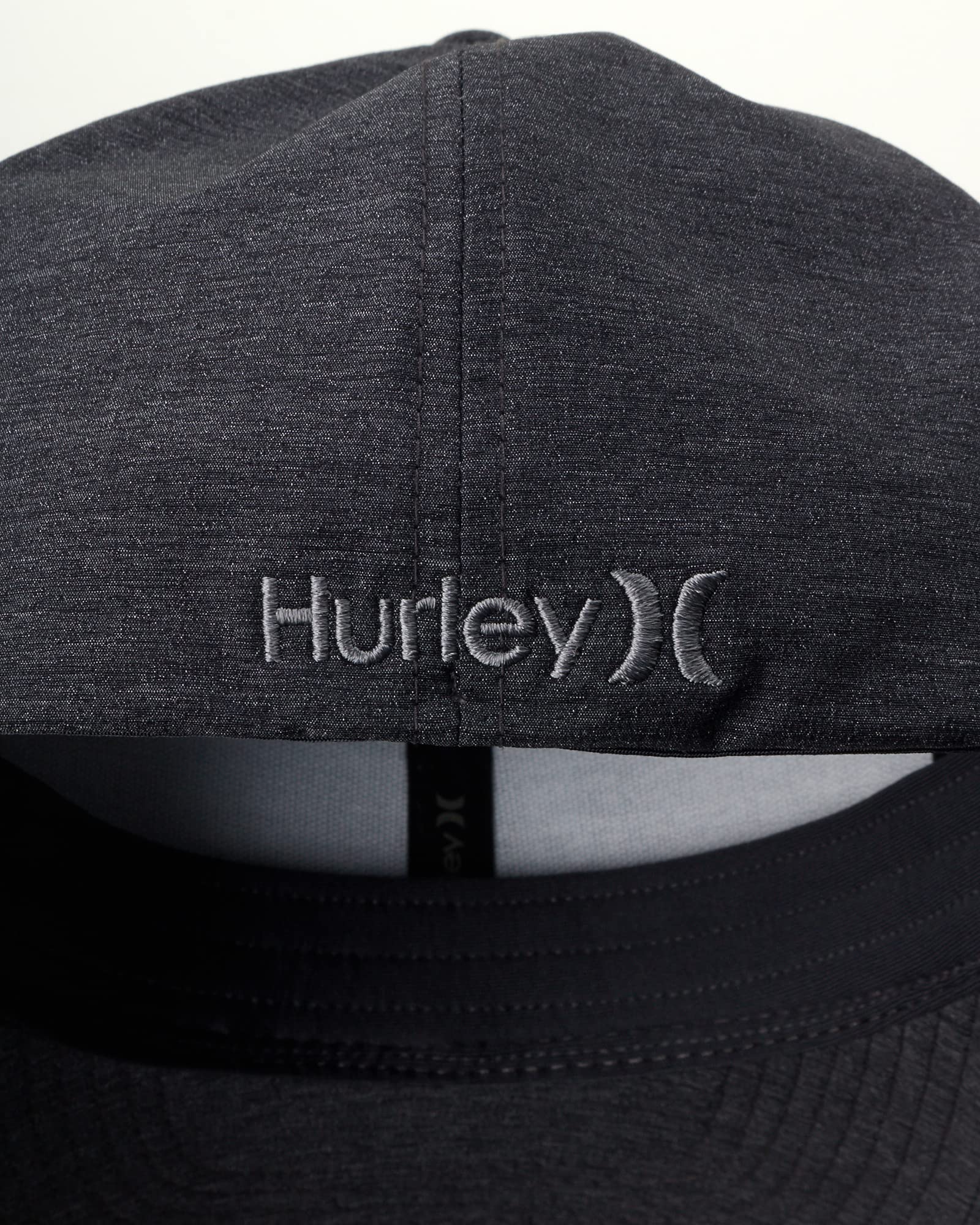 Hurley Men's Caps - Phantom Flexfit Baseball Cap - Fitted Hats for Men (S-XL), Size Large-X-Large, Black