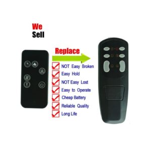 Remote Control for Jarka&Co JC-EFITJ23B3-UK JC-EFITJ23B2-UK EFW-TJ34A Inset Fire Wall Mounted Electric Fireplace Heater