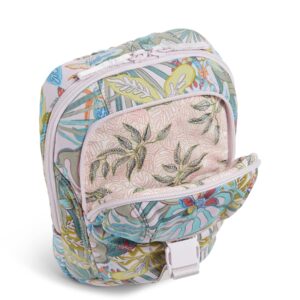 Vera Bradley Women's Cotton Utility Sling Backpack, Rain Forest Canopy - Recycled Cotton, One Size