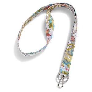 vera bradley women's cotton wide lanyard, rain forest canopy - recycled cotton, one size