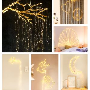 Fibevon Fairy Lights Battery Operated, 12-Pack 7.2ft w/20 LED Mini Lights Waterproof String Lights for Mason Jar/Centerpiece Table/Bedroom/Wedding/Valentines/Christmas/Outdoors/Indoor Decoration