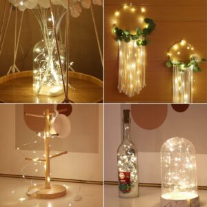 HXWEIYE 12 Pack Fairy Lights Battery Operated, Warm White 7ft 20LED Mini Firefly Starry Lights for Indoor Outdoor Mason Jars Halloween Thanksgiving