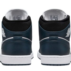 Nike Men's Air Jordan 1 Mid Sneaker, Armory Navy/White/Black, 10