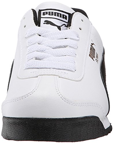 PUMA Men's ROMA BASIC Sneaker, white-black, 13