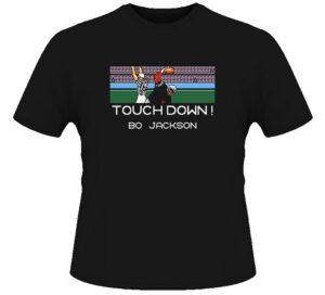 tecmo bowl bo jackson nes t shirt 2xl black