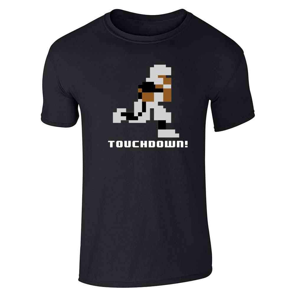 Pop Threads Tecmo Bo 8-Bit Retro Video Game Gamer Football Graphic Tee T-Shirt for Men Black L