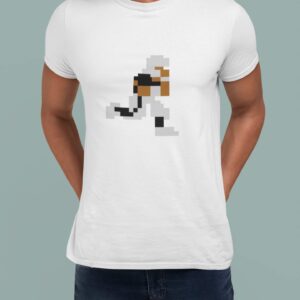 Pop Threads Tecmo Bo 8-Bit Retro Video Game Gamer Football Graphic Tee T-Shirt for Men Black L