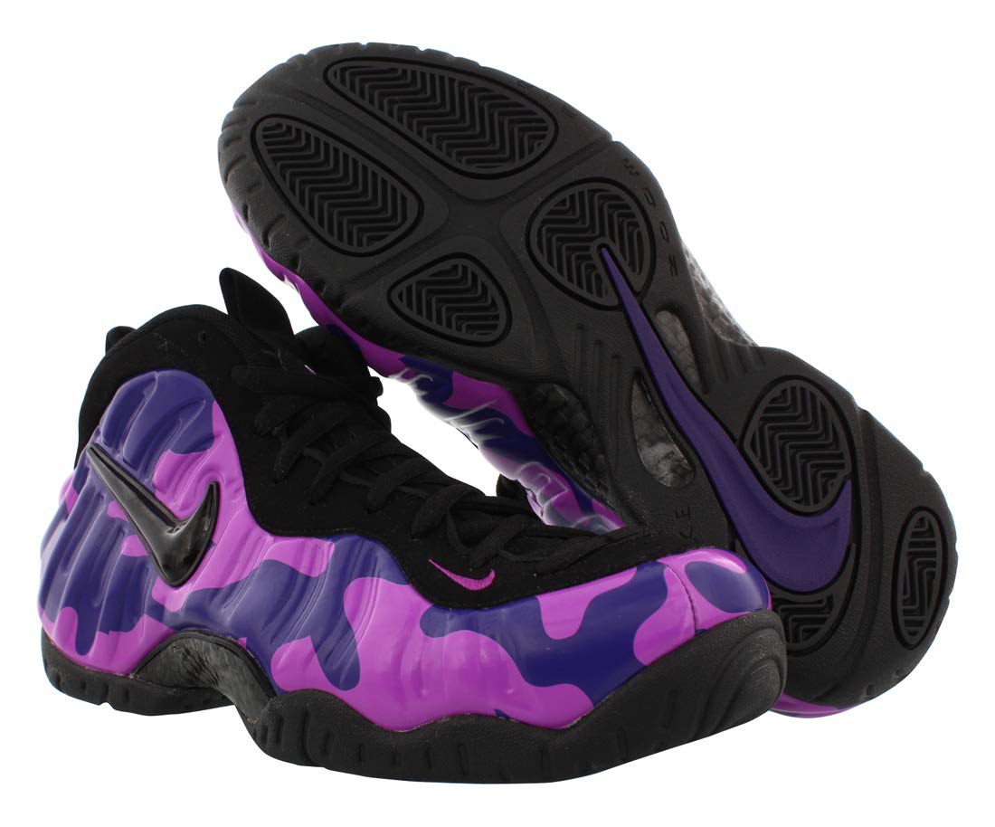 Nike Air Foamposite Pro Mens Mens 624041-012, Black/Court Purple/Hyper Viole, 11.5