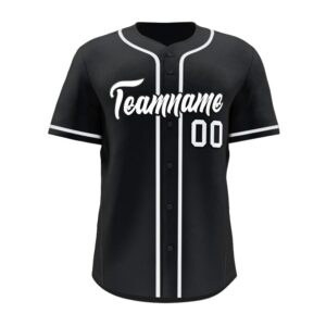 custom baseball jersey button down shirts personalize stitched name and number for men women youth