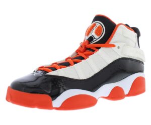 jordan boy's rings (big kid) white/team orange/black/sail 6.5 big kid m