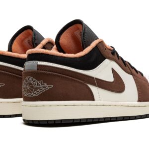 Nike Jordan Mens Jordan 1 Low DC6991 200 Mocha - Size 8.5 Mocha/White-black