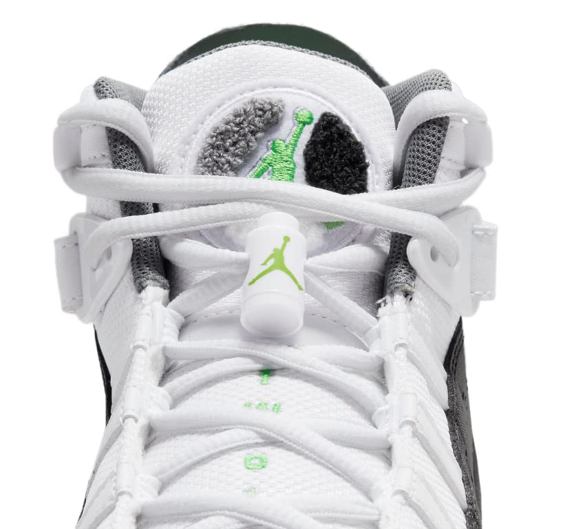 Big Kid's Jordan 6 Rings White/Green Strike-Black (323419 130) - 5