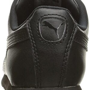 PUMA Roma Basic JR Sneaker (Little Kid/Big Kid) , Black/Black, 6.5 M US Big Kid