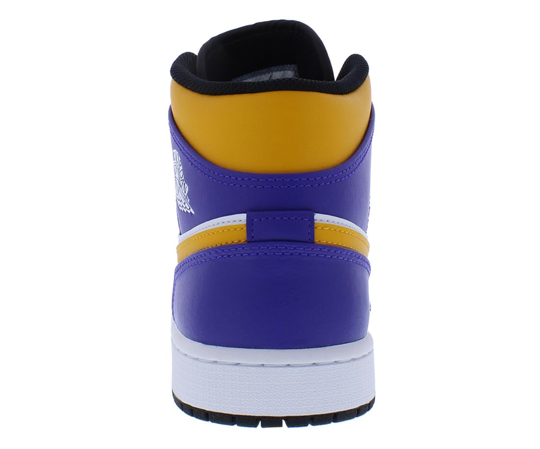 Jordan Men's Air Jordan 1 Mid, Dark Concord/Taxi-white-black, 11