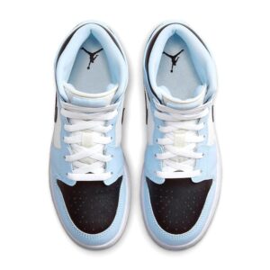 Jordan Little Kid's 1 Mid Ice Blue/Black-Sail-White (640737 401) - 10.5