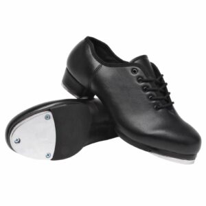 Child Jazz Tap shoes Split Sole Dance for Girls and Boys (Toddler/Little Kid/Big Kid) (6.5 Big Kid Black