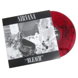 bleach - exclusive limited edition red & black marble colored vinyl lp (only 2500 copies pressed worldwide!)