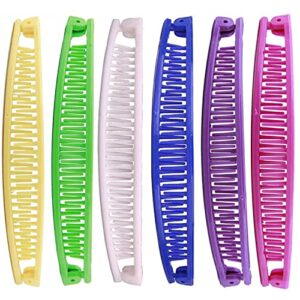 youme banana clips hair for women vintage large bananas hair clip for thick fine hair banana combs barrettes