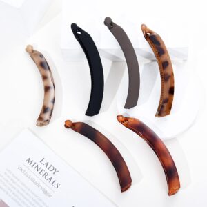 6 Pieces Banana Hair Clips for Women,Cute Banana Clip for Thin Fine Thick hair,Non Slip Banana Claw Clips