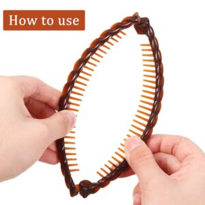 6 Pieces Banana Hair Clip Clincher Combs Clip Fishtail Fish Shape Hair Clip Ponytail Banana Clip Clamp Accessory for Girls Women Hair (Black, White, Brown)