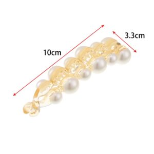 2 Piece Pearl Hair Clip Hair Clip Jewelry Banana Clip Headgear Women's Hair Clip Girls Ponytail Hair Clip Hair Clip Accessories