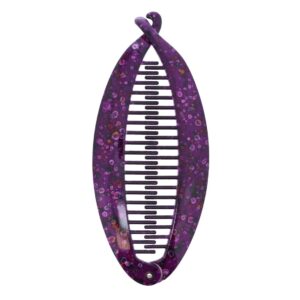 speckled 5 round banana clip for women