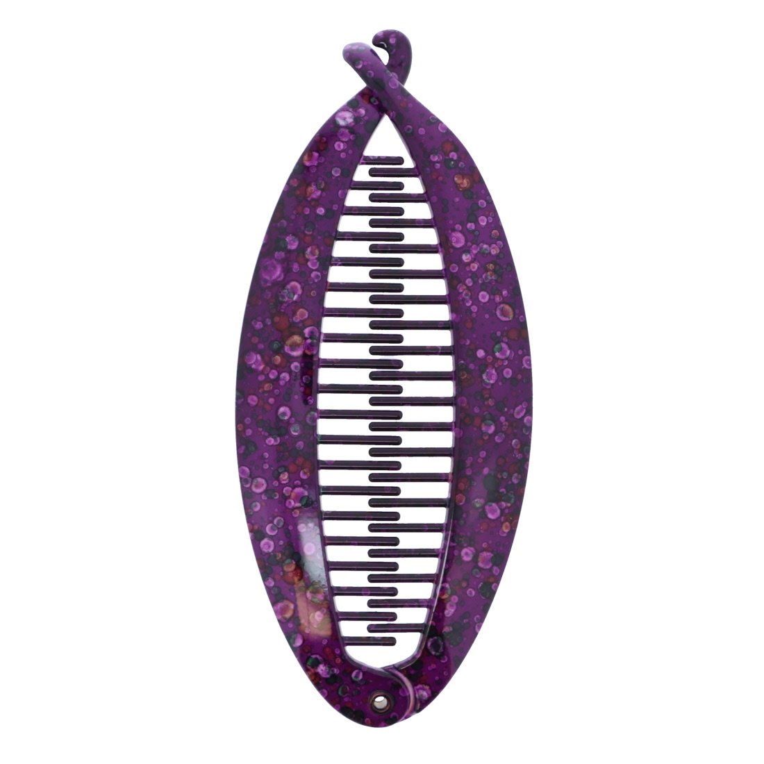 Speckled 5 Round Banana Clip for Women