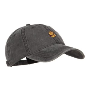 Golden Retriever Embroidered Washed Cap - Black OSFM