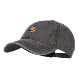 Golden Retriever Embroidered Washed Cap - Black OSFM