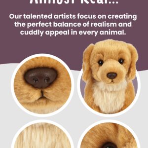 Living Nature Golden Retriever Stuffed Animal | Fluffy Dog Animal | Soft Toy Gift for Kids | 8 inches