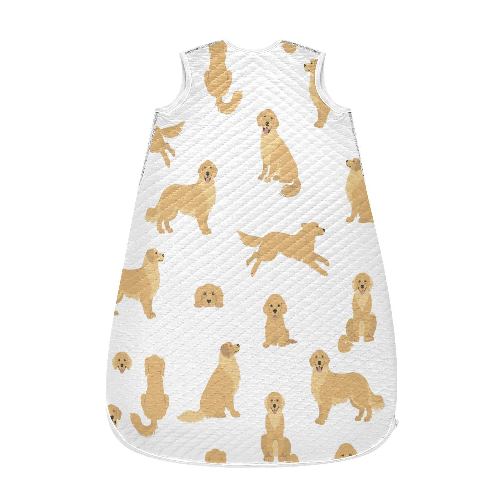 Golden Retriever Dogs Adult Goldies and Puppy Set Baby Sleeping Bag,Baby Wearable Blanket,Toddler Sleep Sack,Sleep Suit for Infant Newborn Babies 0-6 Months