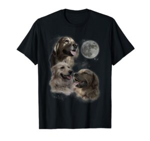 howling at the moon shirt - funny golden retriever t-shirt