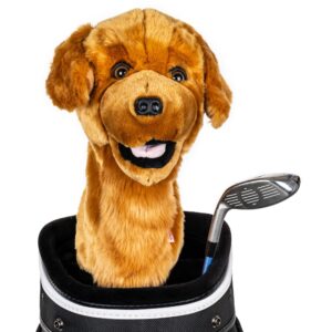 daphne’s golden retriever driver headcover | premium driver headcovers | funny golf club covers | stylish protection for your clubs | men's golf gear | driver headcover for men and women