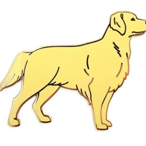 Pinsanity Golden Retriever Dog Enamel Lapel Pin