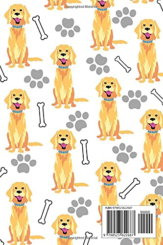 Golden Retriever Gifts for Women: Lined Journal Notebook Golden Retriever Gifts for Adults