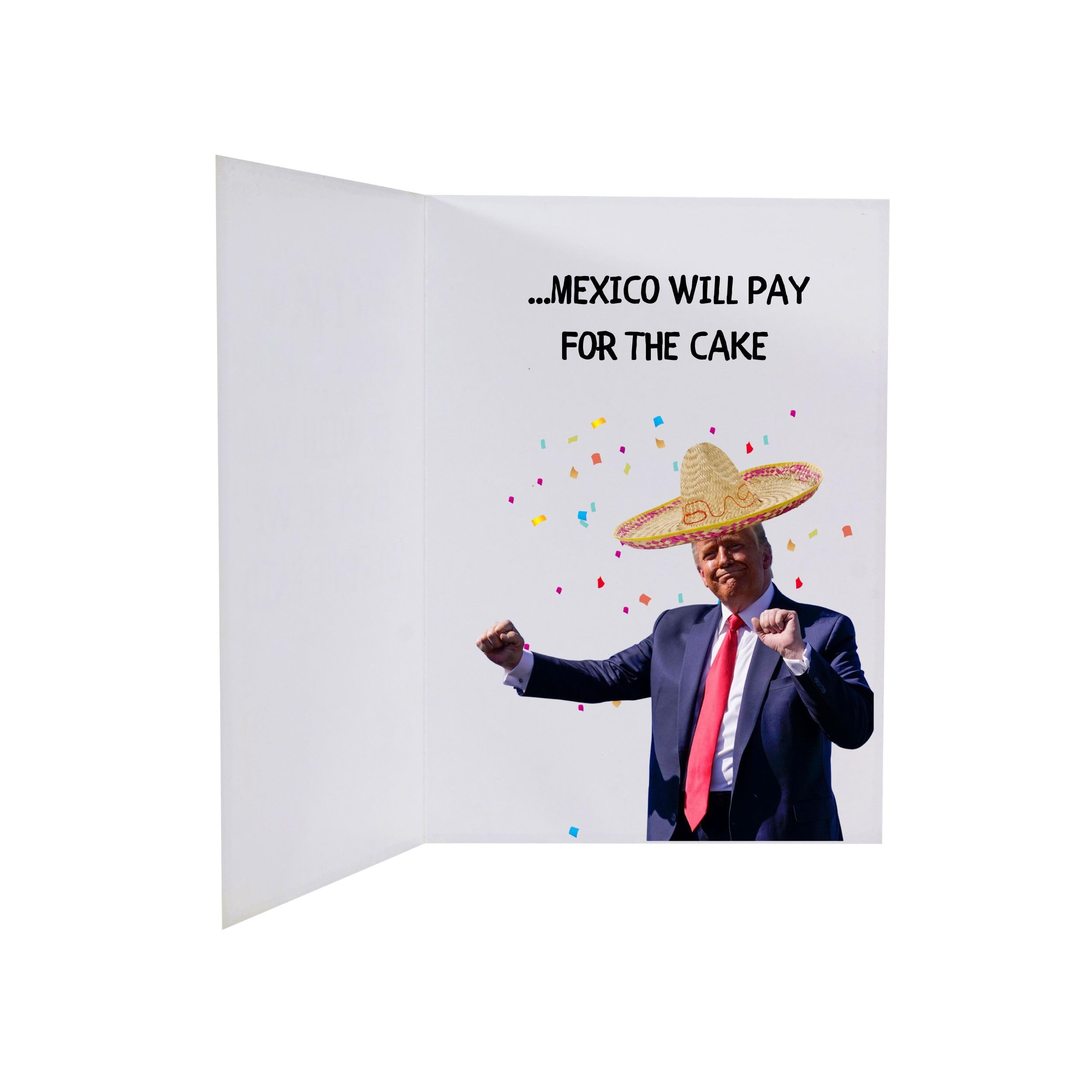 GIFTING GIGGLES Funny Donald Trump Birthday Card | Political Birthday Cards | Great President Gag Gift for 30th 40th 50th 60th 70th 80th 90th | Comes with Presidential Seal - MADE IN USA