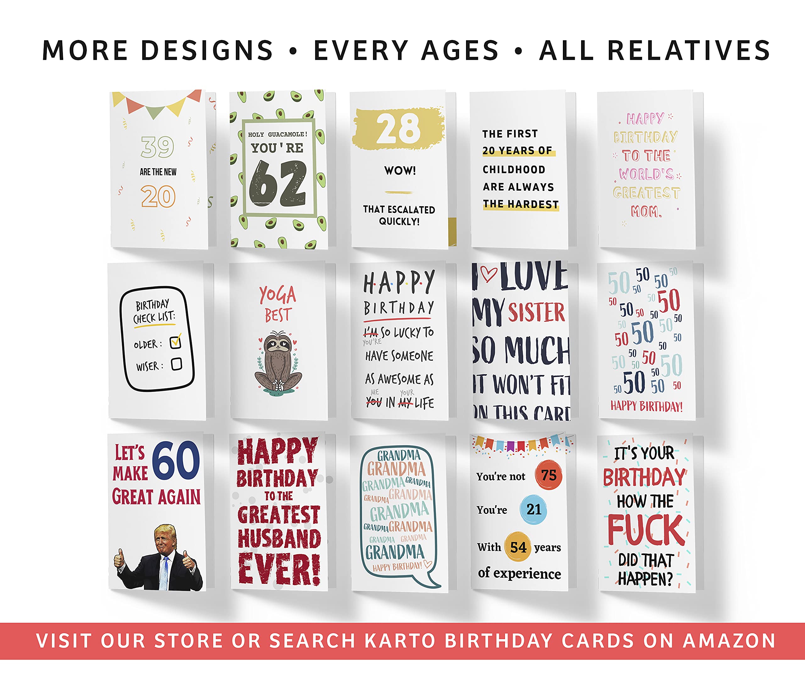 Let's Make 40 Great Again – Donald Trump – Sarcasm 40th Birthday Cards For Men, Women, Family, Friends, Etc. – Donald Trump Birthday Cards 40 years old – 40th Birthday Cards 40th Anniversary