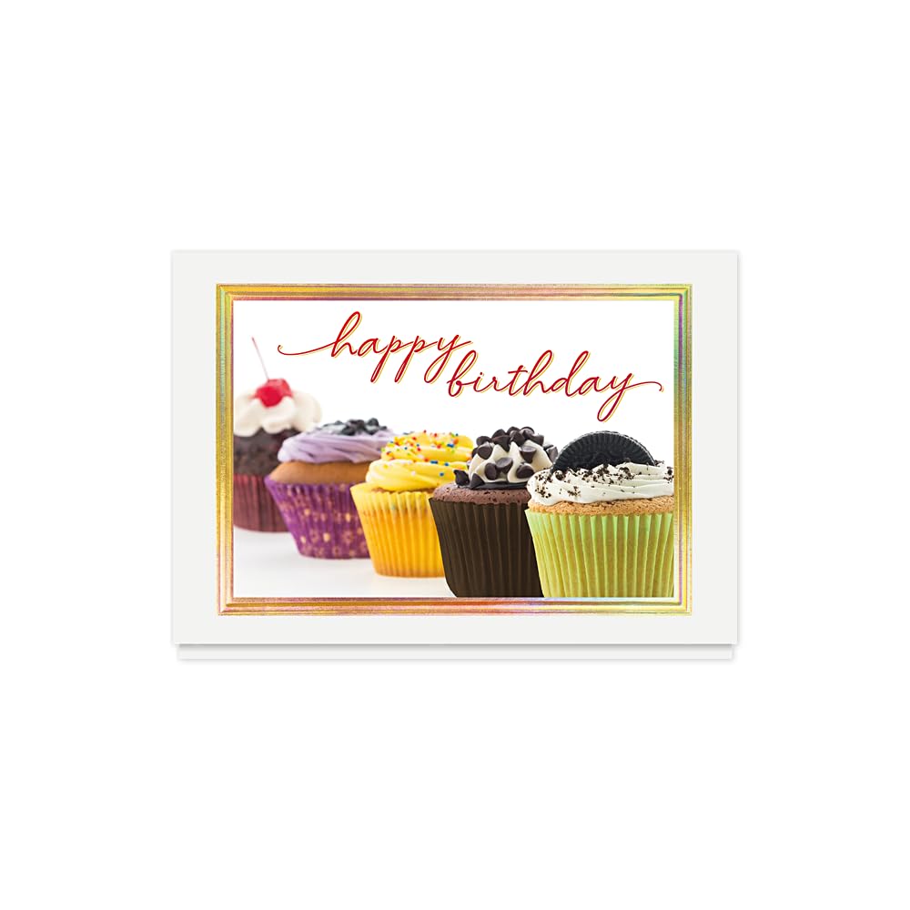 The Gallery Collection - Birthday Cards Assortment Box (35 Cards), Foil & Embossing (Birthday 2)