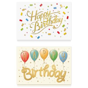 The Gallery Collection - Birthday Cards Assortment Box (35 Cards), Foil & Embossing (Birthday 2)