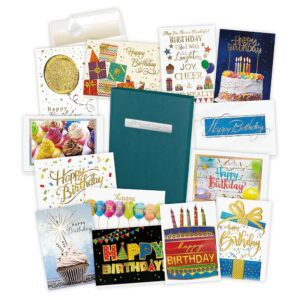 the gallery collection - birthday cards assortment box (35 cards), foil & embossing (birthday 1)